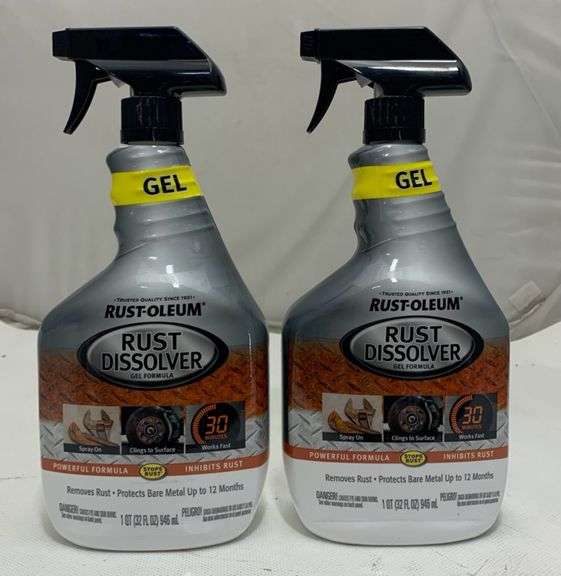 (2) RUST-OLEUM Rust Dissolver Gel Formula 1qt - Lexington Online Auction