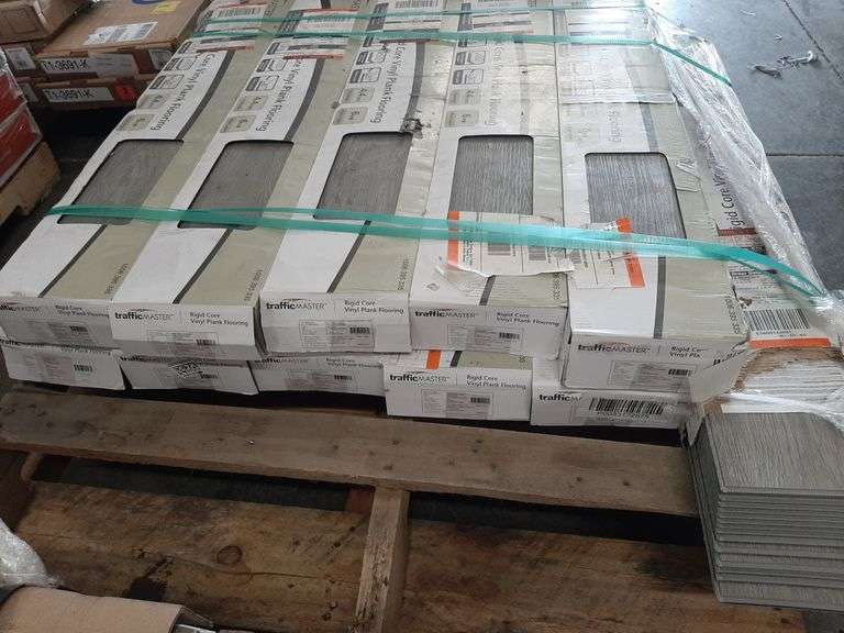 11 BOXES of TrafficMaster Aiden Platinum 6 MIL x 6 in. x 36 in ...