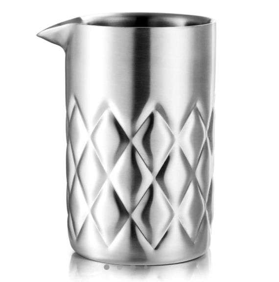 (2) Nicunom Cocktail Mixing Glass, 18 Oz Stainless Steel Martini ...