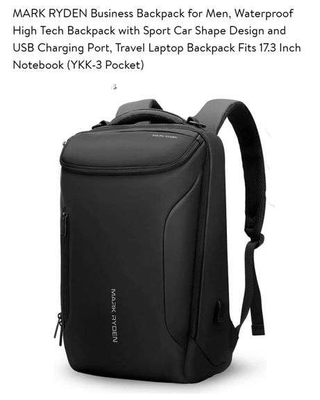 MARK RYDEN Business Backpack for Men, Waterproof High Tech Backpack ...