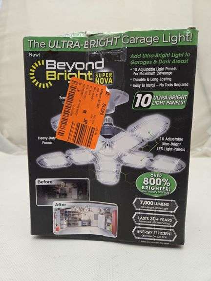 BEYOND BRIGHT 60-Watt Ultra Bright LED Light Bulb 6500K with 10 ...