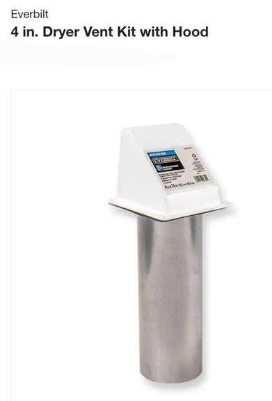 (4) Everbilt 4 in. Dryer Vent Kit with Hood - Lexington Online Auction