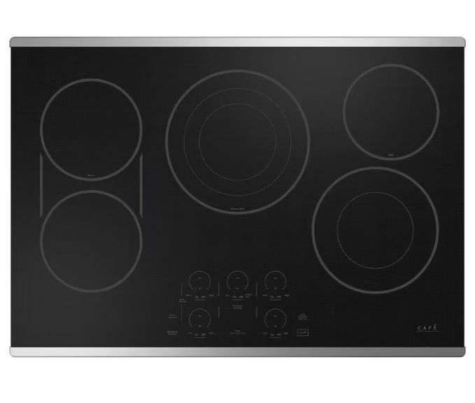 Cafe 30 in. 5 Burner Element Smart Radiant Electric Touch Control ...
