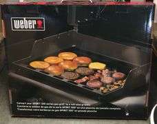 Weber Full Size Rectangular Griddle ONLY, Spirit 300 Series, Carbon Steel, Black - Lexington ...