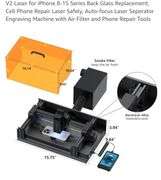 V2 Laser for iPhone 8-15 Series Back Glass Replacement, Cell Phone ...