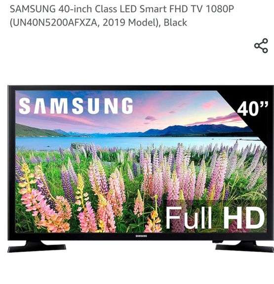 SAMSUNG 40-inch Class LED Smart FHD TV 1080P (UN40N5200AFXZA, 2019 ...