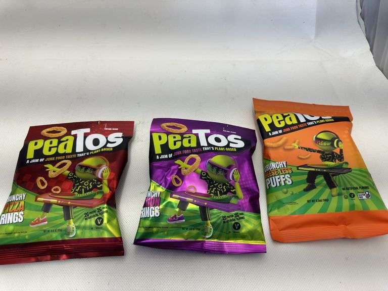 15 bags of PeaTod plant based chips/rings -crunchy pizza rings, crunchy ...