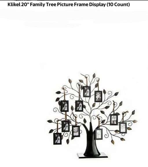 Klikel 20" Family Tree Picture Frame Display (10 Pictures) - Lexington ...