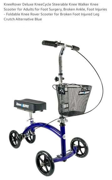 KneeRover Deluxe KneeCycle Steerable Knee Walker Knee Scooter for ...