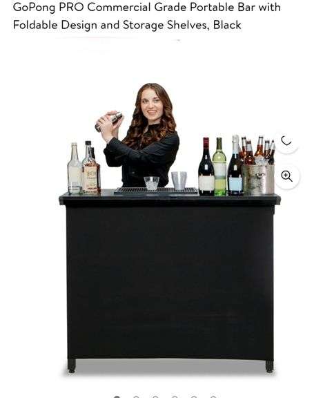 GoPong PRO Commercial Grade Portable Bar with Foldable Design and ...