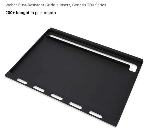 Weber Rust-Resistant Griddle Insert, Genesis 300 Series - Lexington ...
