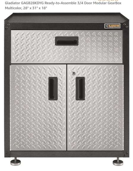 Gladiator GAGB28KDYG Ready-to-Assemble 3/4 Door Modular GearBox ...