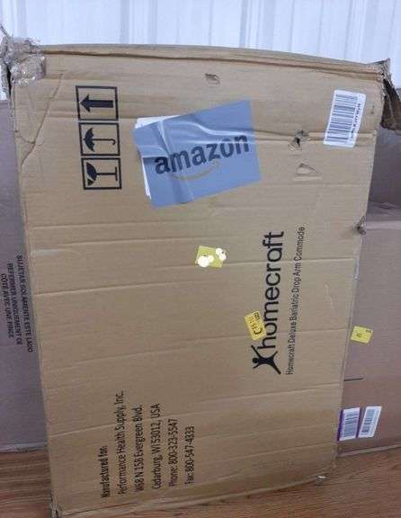 Homecraft Deluxe Bariatric Drop Arm Commode, 1000 Pound Weight Capacity ...