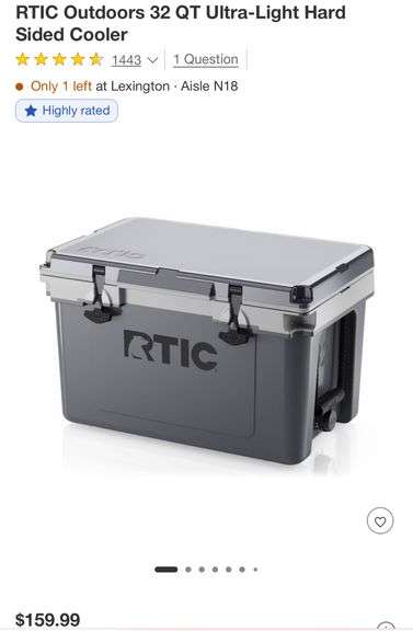 RTIC Outdoors 32 QT Ultra-Light Hard Sided Cooler - Lexington Online ...
