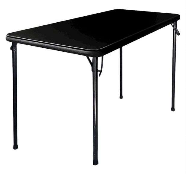 READ! Peakform 20"x48" Folding Table Black - Lexington Online Auction