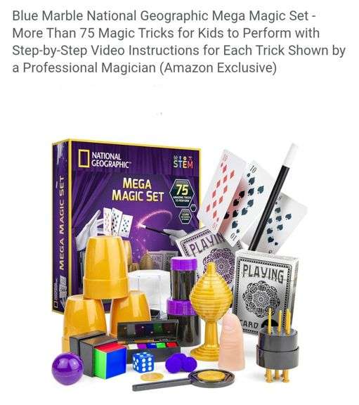 Blue Marble National Geographic Mega Magic Set - More Than 75 Magic ...