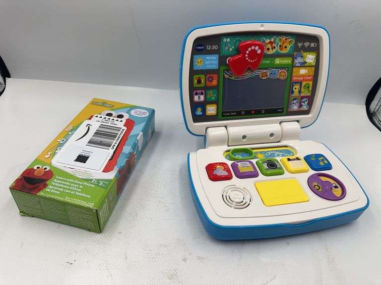 Sesame Street Learn with Elmo Phone and VTech Baby Laptop Learning Toy ...