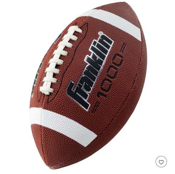 Franklin Sports 1000 Series Grip-Rite Official Football - Brown: Rubber ...