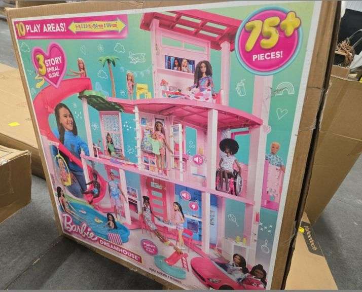 Barbie DreamHouse, Doll House Playset with 75+ Pieces Including Toy ...