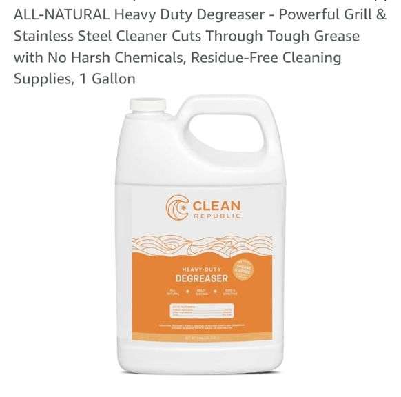 ALL-NATURAL Heavy Duty Degreaser - Powerful Grill & Stainless Steel ...