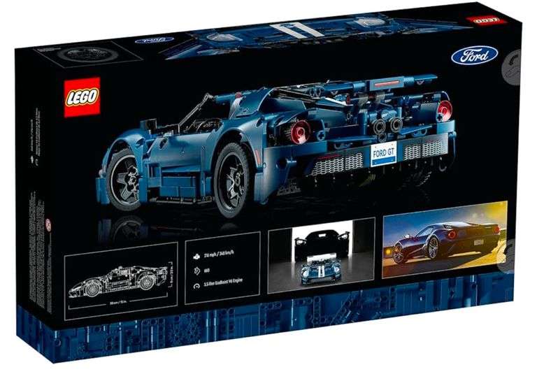 LEGO Technic 2022 Ford GT 42154 Car Model Kit for Adults to Build ...