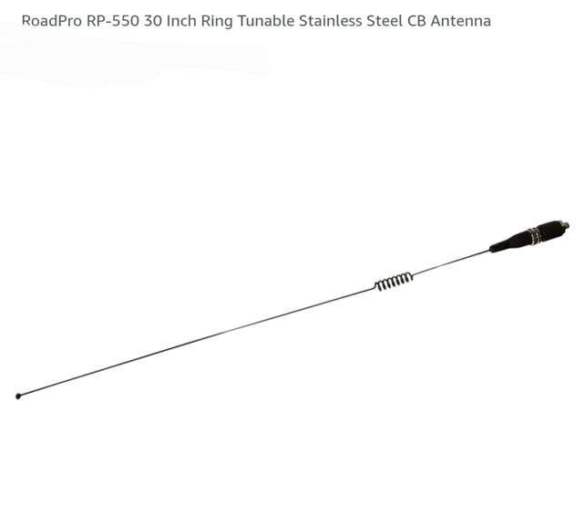 RoadPro RP-550 30 Inch Ring Tunable Stainless Steel CB Antenna ...