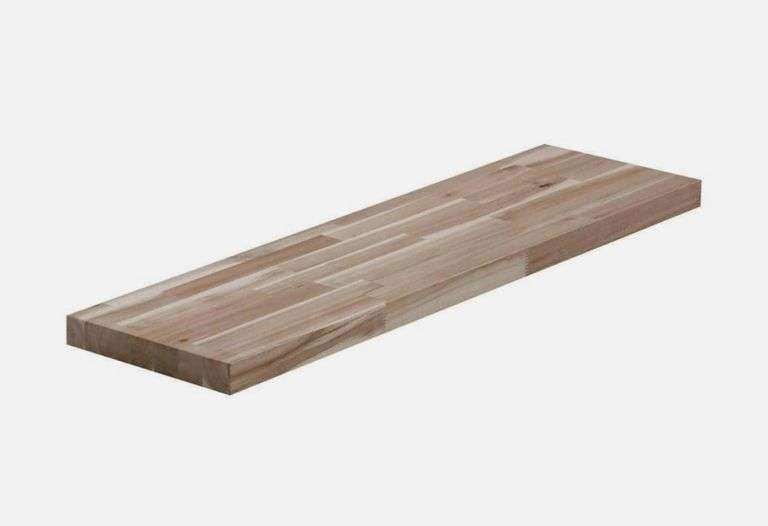 HARDWOOD REFLECTIONS Floating Decorative Wall Shelf 10"Wx48"D ...