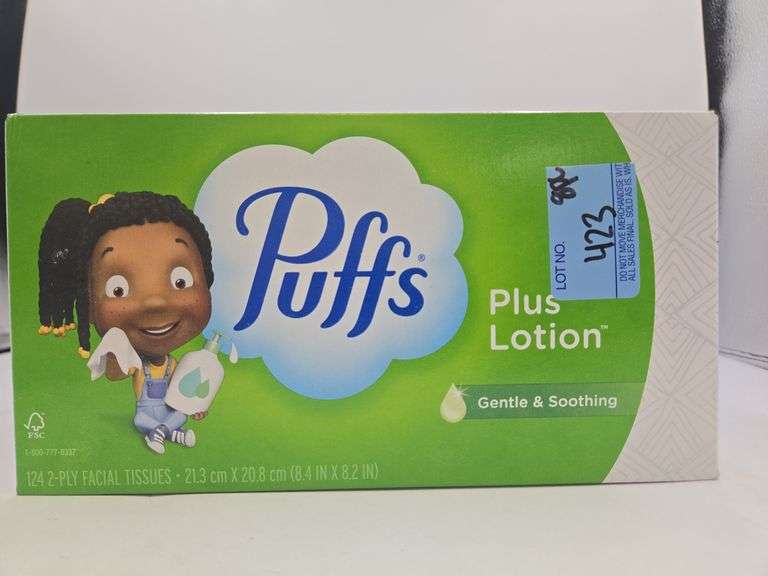 8 Packs of Puffs Tissues with Lotion - Lexington Online Auction