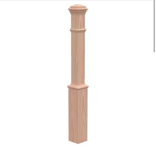 EVERMARK Stair Parts 4191 56 in. x 5 in. Unfinished Red Oak Plain Solid ...