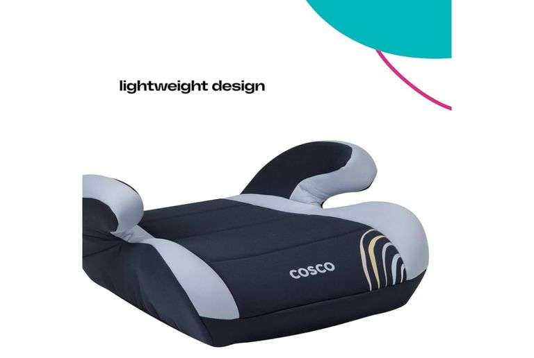 Cosco Topside Backless Booster Car Seat, Lightweight Booster Seats for Cars 40-100 lbs, Backless ...