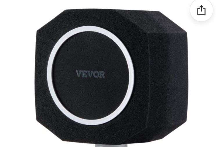 VEVOR Microphone Isolation Ball, High-Density Acoustic Foam, Windscreen ...