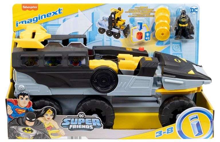Fisher-Price Imaginext DC Super Friends Batman Toys Transforming Bat ...