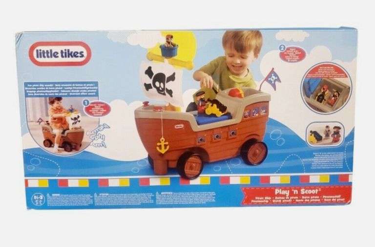 Little Tikes 2-in-1 Pirate Ship Toy - Kids Ride-On Boat - Lexington ...
