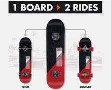 Swichboard 2-in-1 Trick and Cruiser 31" Deck Complete Skateboard Set ...