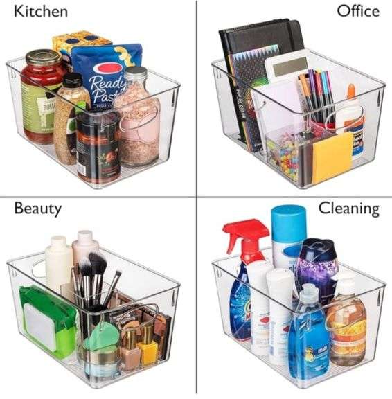 ClearSpace Plastic Storage Bins With lids – Perfect Pantry Organization ...