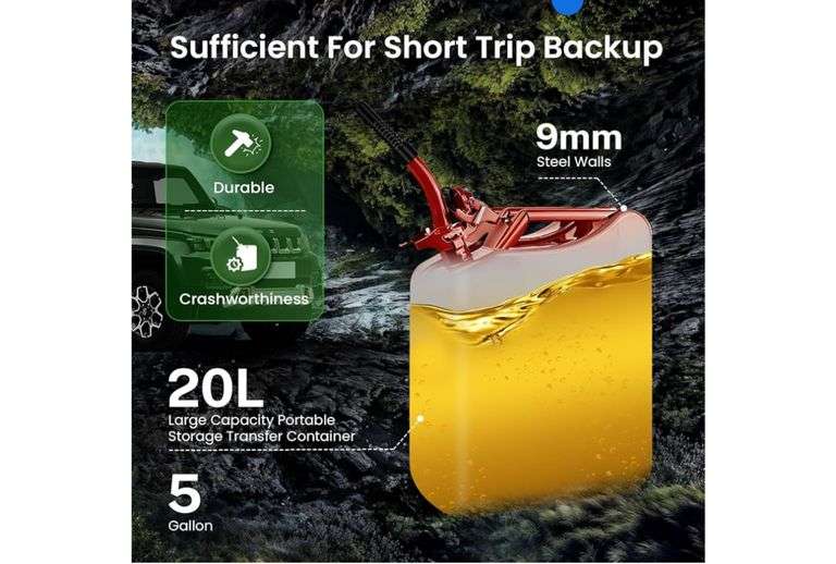 Transfer Tank, 5 Gallon/20L Portable Storage Transfer Container with ...