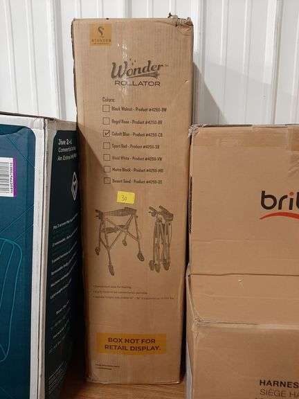 Stander Wonder Rollator, Lightweight Folding Space Saver Mobility ...