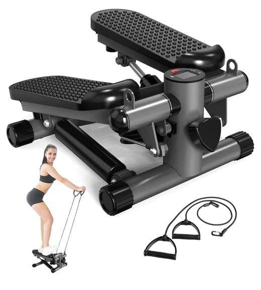 Home Exercise Steppers, Mini Stair Climber with Resistance Bands ...