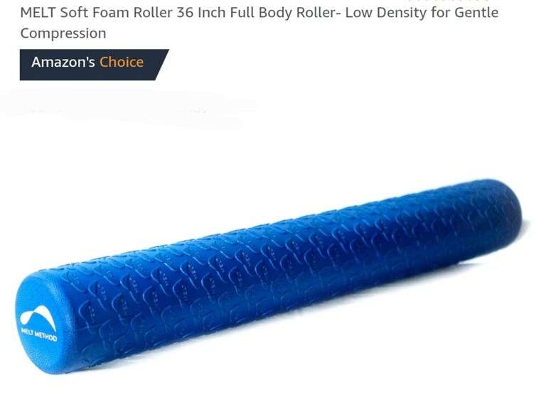 MELT Soft Foam Roller 36 Inch Full Body Roller- Low Density for Gentle ...