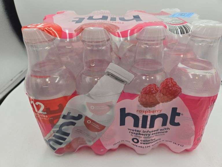 Hint Bottled Water, Raspberry - Purified Flavored Water Beverages with ...