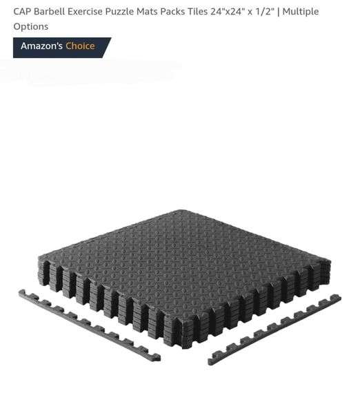 CAP Barbell Exercise Puzzle Mats Packs Tiles 24"x24" x 1/2" - Lexington ...