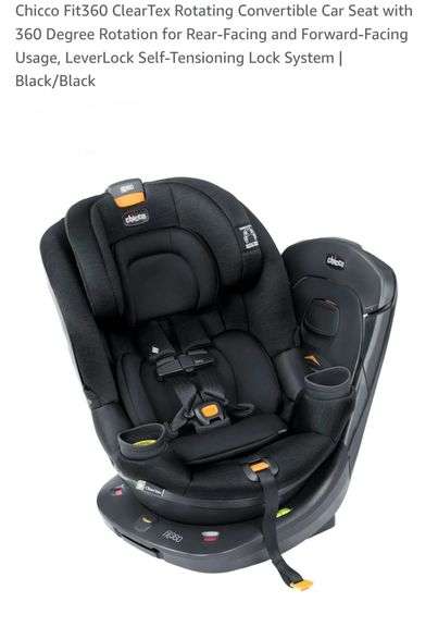 Chicco Fit360 ClearTex Rotating Convertible Car Seat with 360 Degree ...