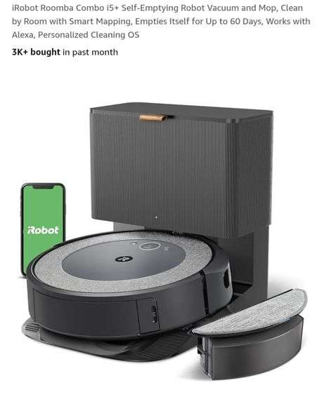 Irobot Roomba Combo I5 Self Emptying Robot Vacuum And Mop Clean By Room With Smart Mapping