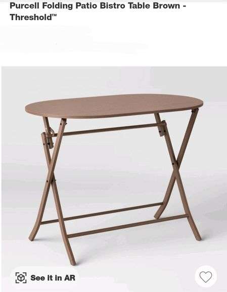 Read! Folding Patio Bistro Table - Lexington Online Auction