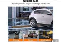 Rubber Curb Ramp for Driveway 1 Pack, 15T Heavy Duty Sidewalk Curb Ramp ...