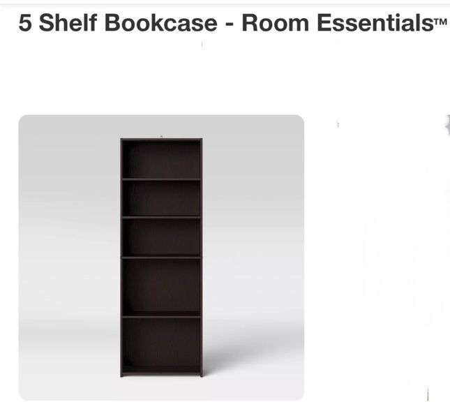 5 Shelf Bookcase - Room Essentials - Lexington Online Auction