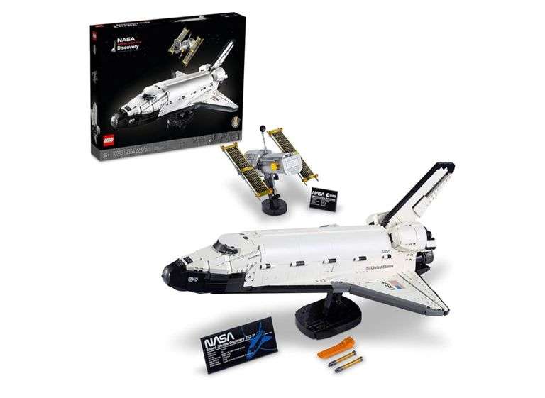LEGO Icons NASA Space Shuttle Discovery 10283 Model Building Set ...