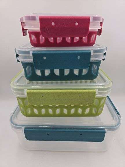 Read! 4 Storage Containers, Sizes Vary - Lexington Online Auction