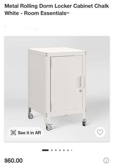 Metal Rolling Dorm Locker Cabinet Room Essentials - Lexington Online ...