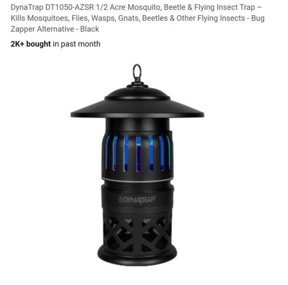 DynaTrap DT1050-AZSR 1/2 Acre Mosquito, Beetle & Flying Insect Trap ...